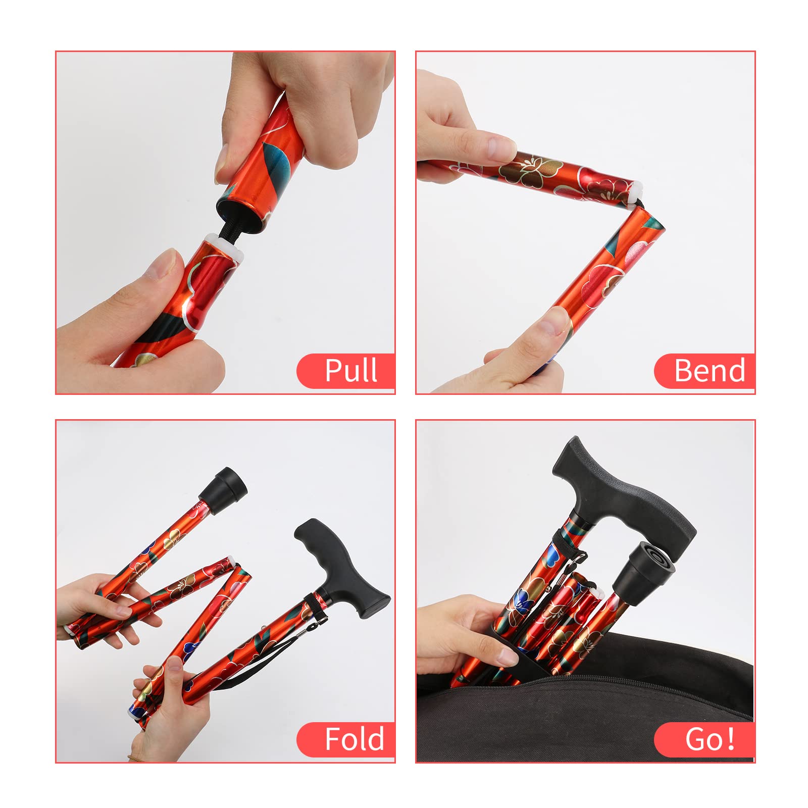 Snapklik.com : Walking Cane LIXIANG Cane For Woman Mobility & Daily ...