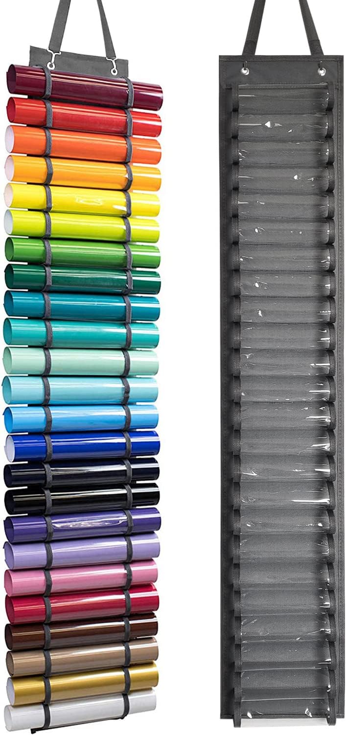 Amazon.com: Vinyl Roll Holder - 24 Compartments Vinyl Storage Organizer ...
