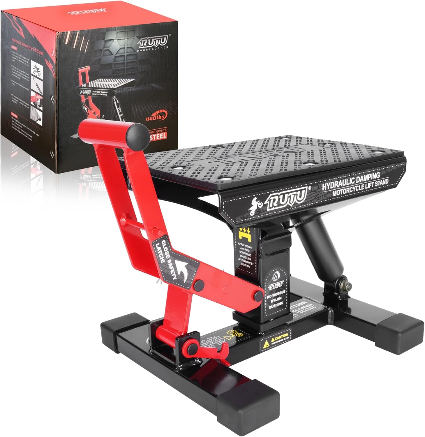 Amazon.com: RUTU Dirt Bike Stand,Motorcycle Lift Stand Jack 1000 Lbs Capacity,9.6-13.2 Inch ...