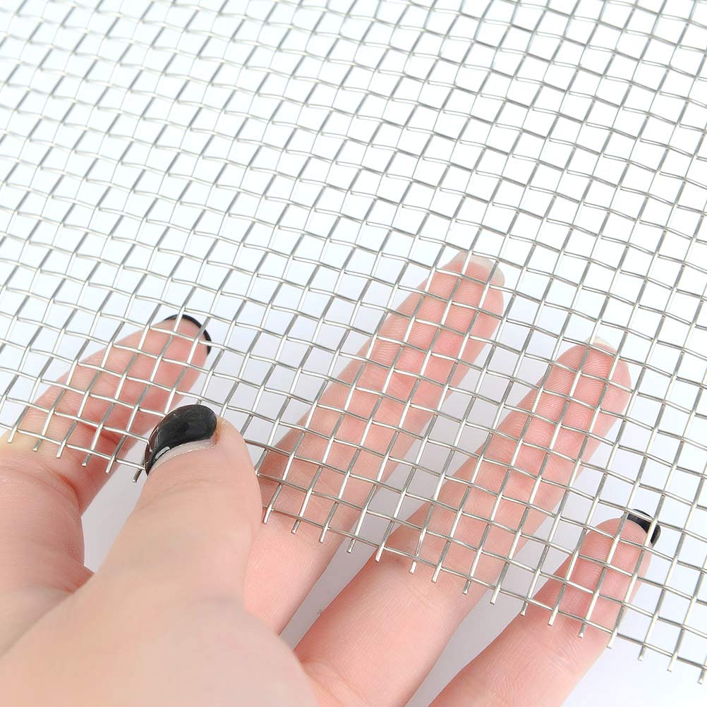Metal Screen Mesh 3 Pcs 304 Stainless Steel Woven Wire 5 Mesh-12"x8 ...