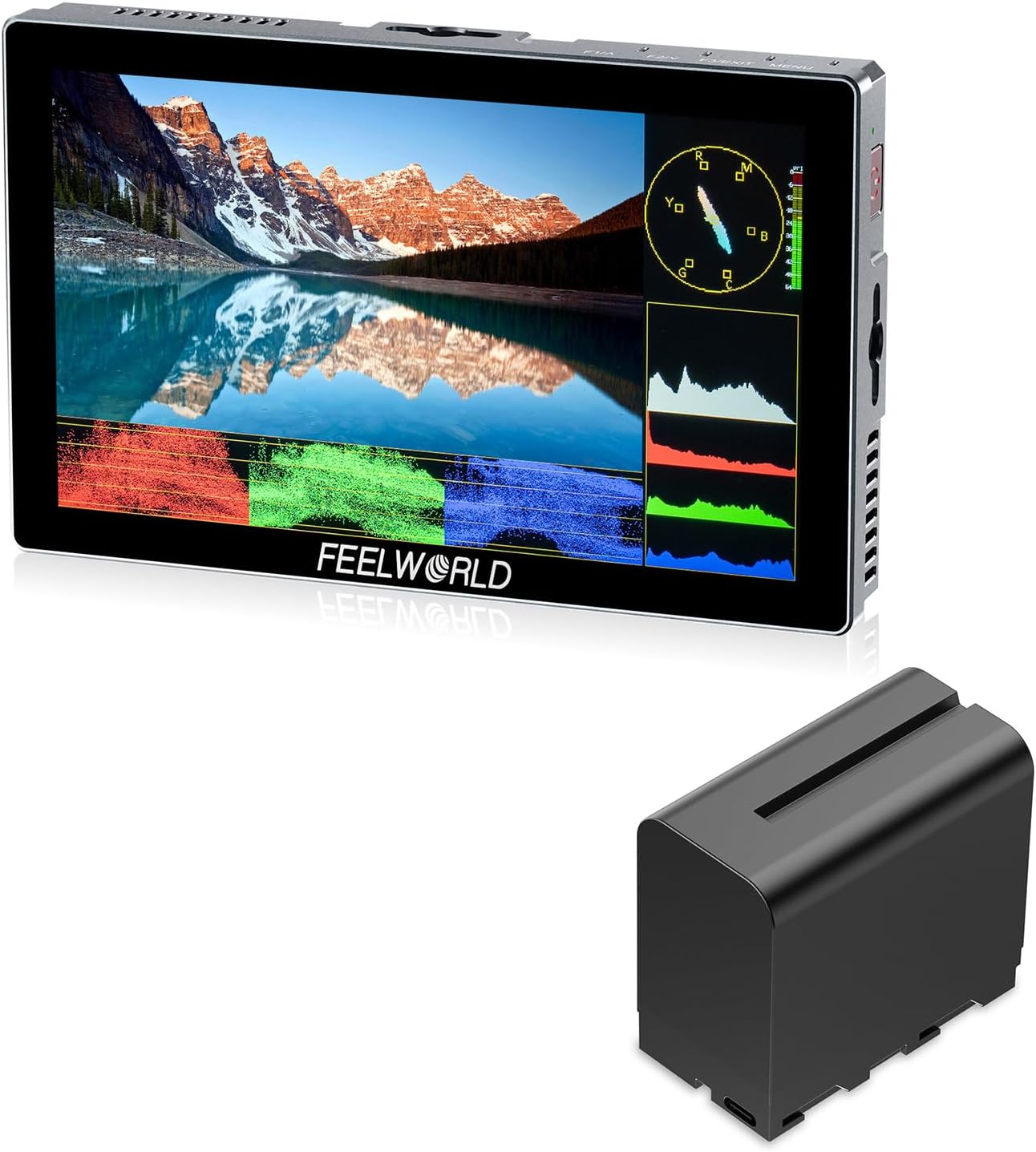Amazon.com : FEELWORLD P6X Camera Monitor with F970 Battery : Electronics