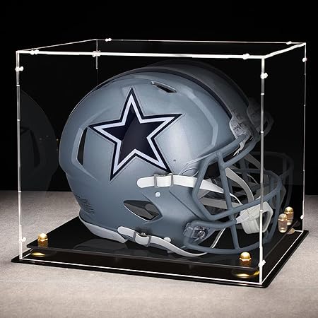 Amazon.com: Football Helmet Display Case - Acrylic Full Size Helmet ...