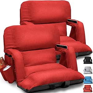 Amazon.com: Wide Stadium Seats With Back Support 2 Pack, Exclusive ...
