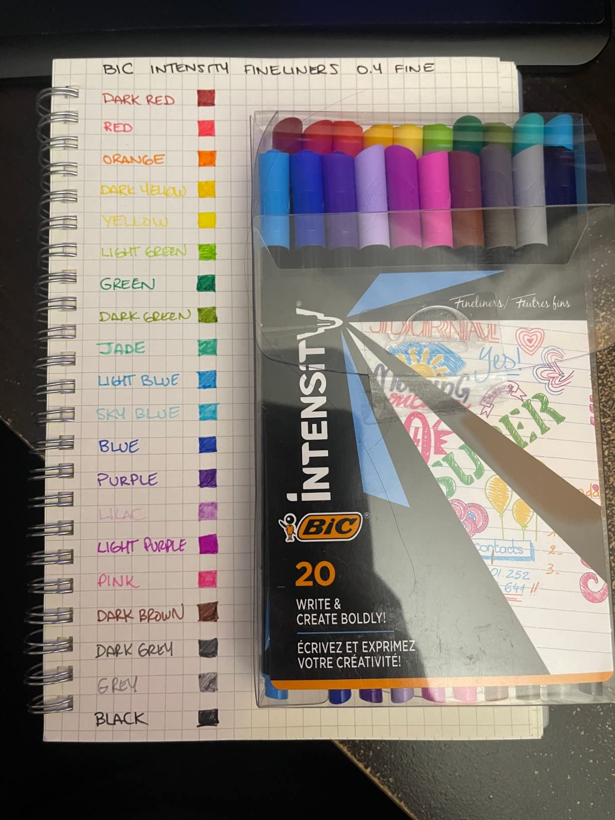 $2/mo - Finance BIC Intensity Fineliner Marker Pen, Fine Point (0.4 mm ...