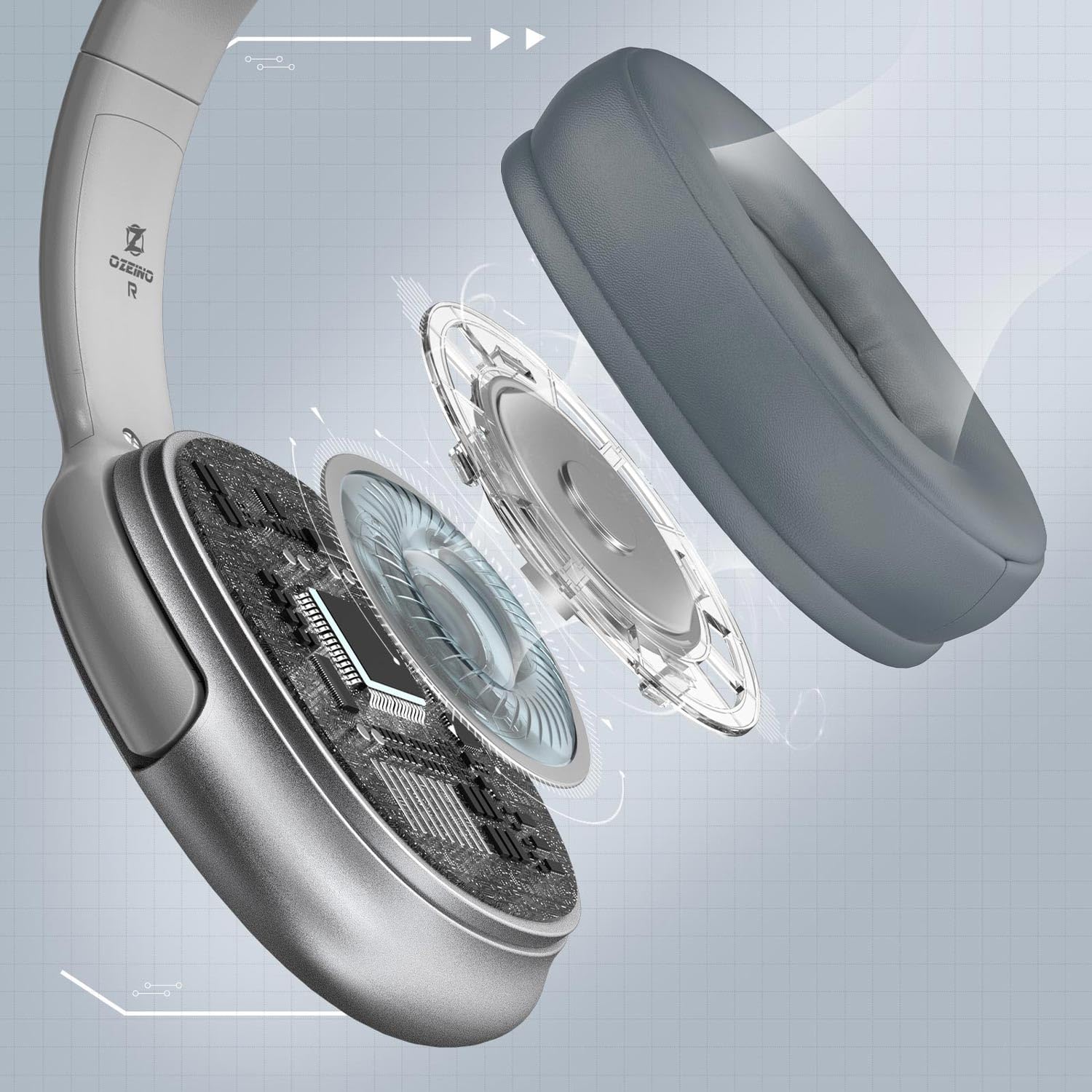 Snapklik.com : Foyose Wireless Gaming Headset For PS5, PS4, PC -7.1 ...