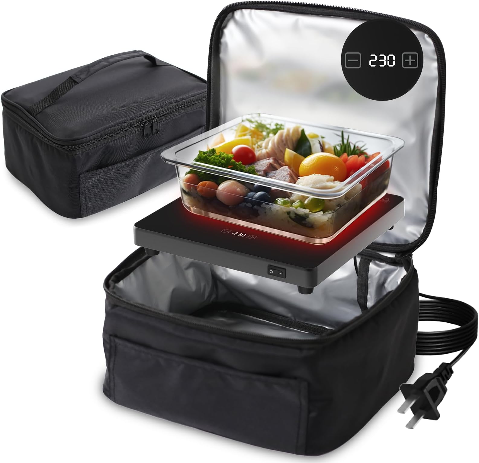 Amazon.com: SOPINWAEH Portable Mini Oven,Food Warmer Lunch Box Includes ...