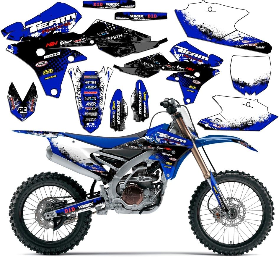 Amazon.com: Team Racing Graphics kit Compatible with Yamaha 2005-2020 ...