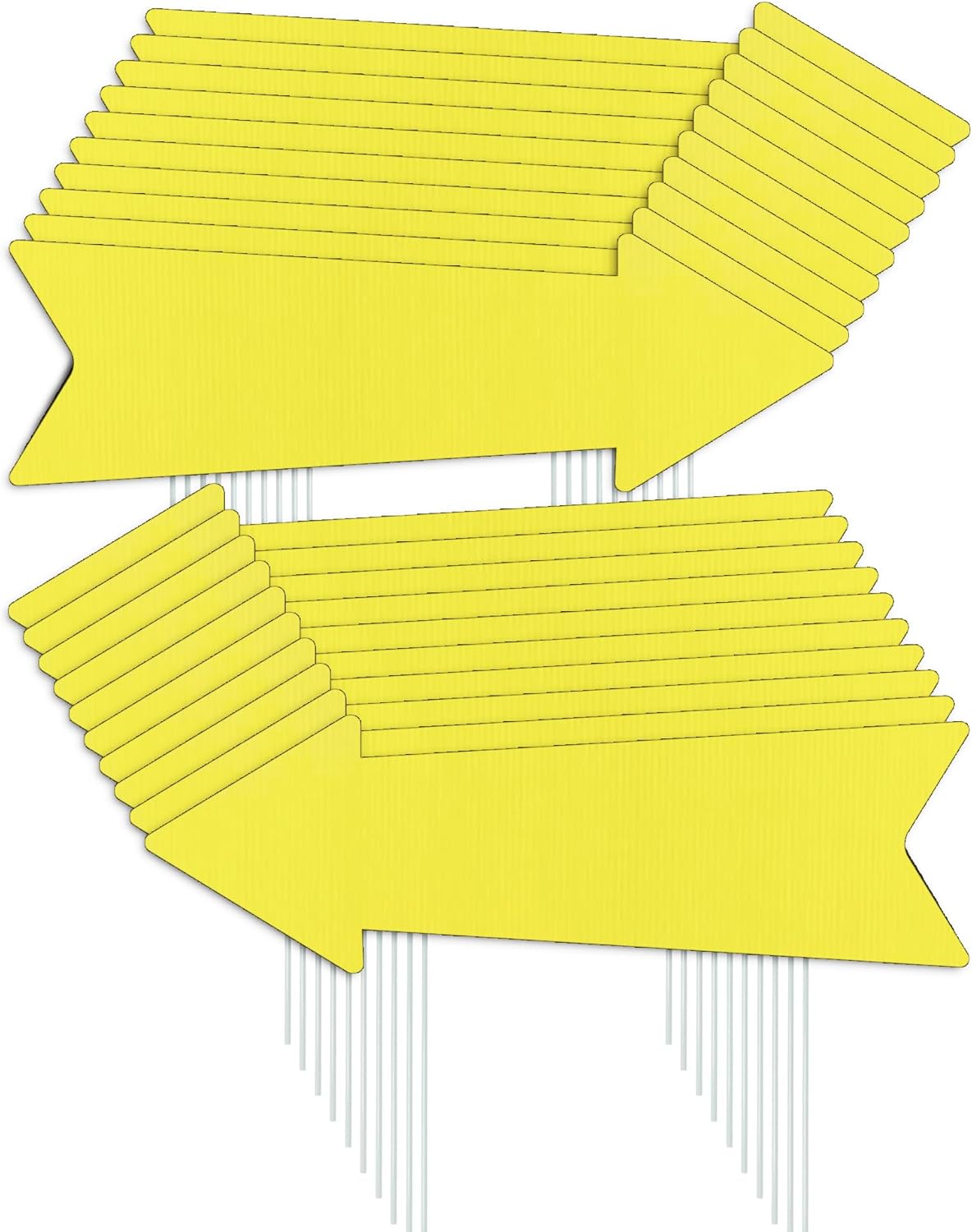 Amazon.com : Yellow Arrow Signs with Stakes 16 x 5 Inches,This Way ...