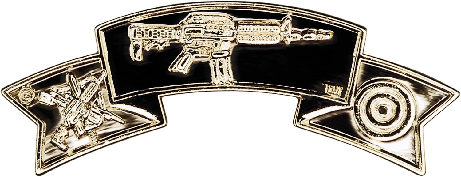 Amazon.com: Patrol Rifle Pin - Polished Gold : Sports & Outdoors