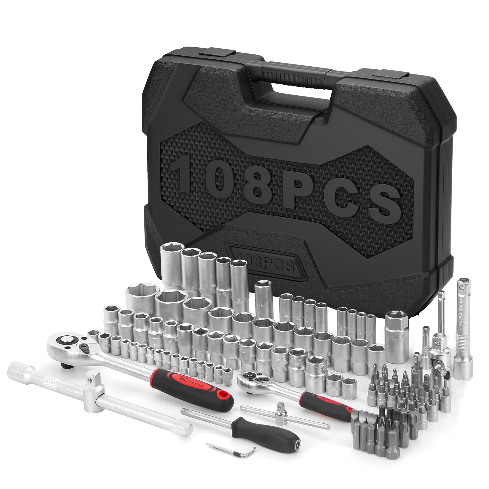 Walter Steel Socket Spanner Set, 108-Piece Socket Spanner Set, Tool Set ...