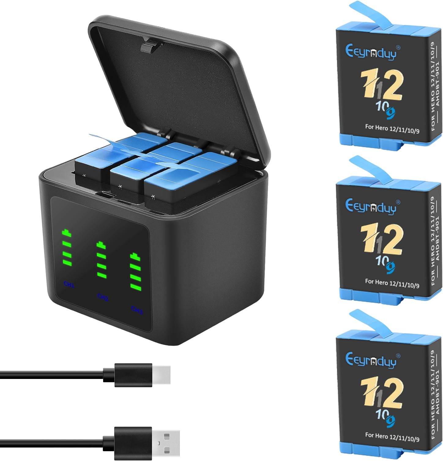 Amazon.com : GoPro Rechargeable Enduro Battery 2-Pack (HERO12 Black ...