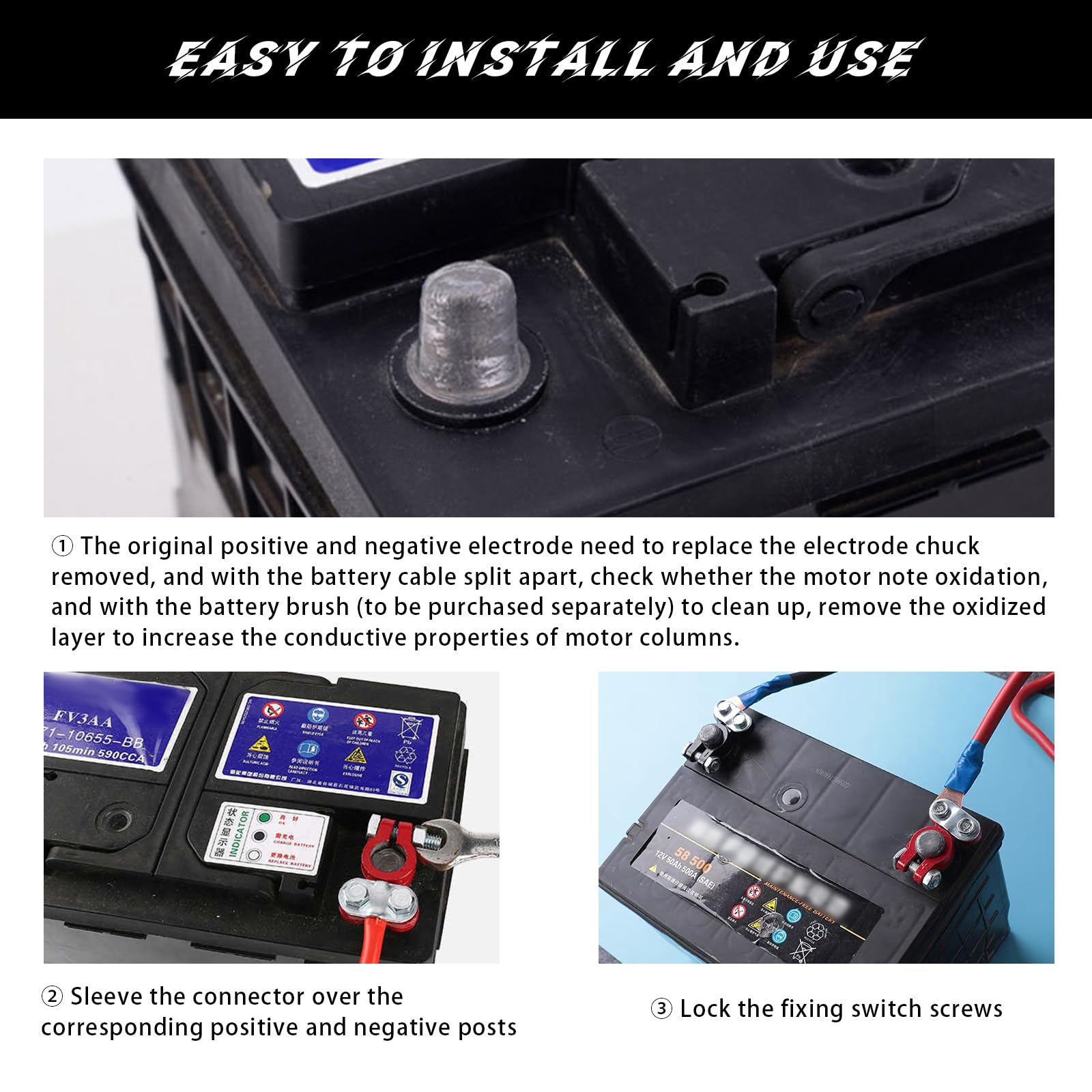 Battery Terminals ,Anti-Corrosion Battery Terminal Connectors,Quick ...