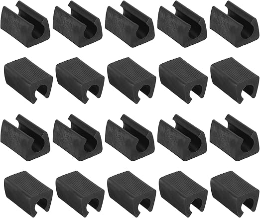 uxcell 20Pack Rectangle Shaped Non-Slip Chair Legs Tips, Fitting 12mm ...