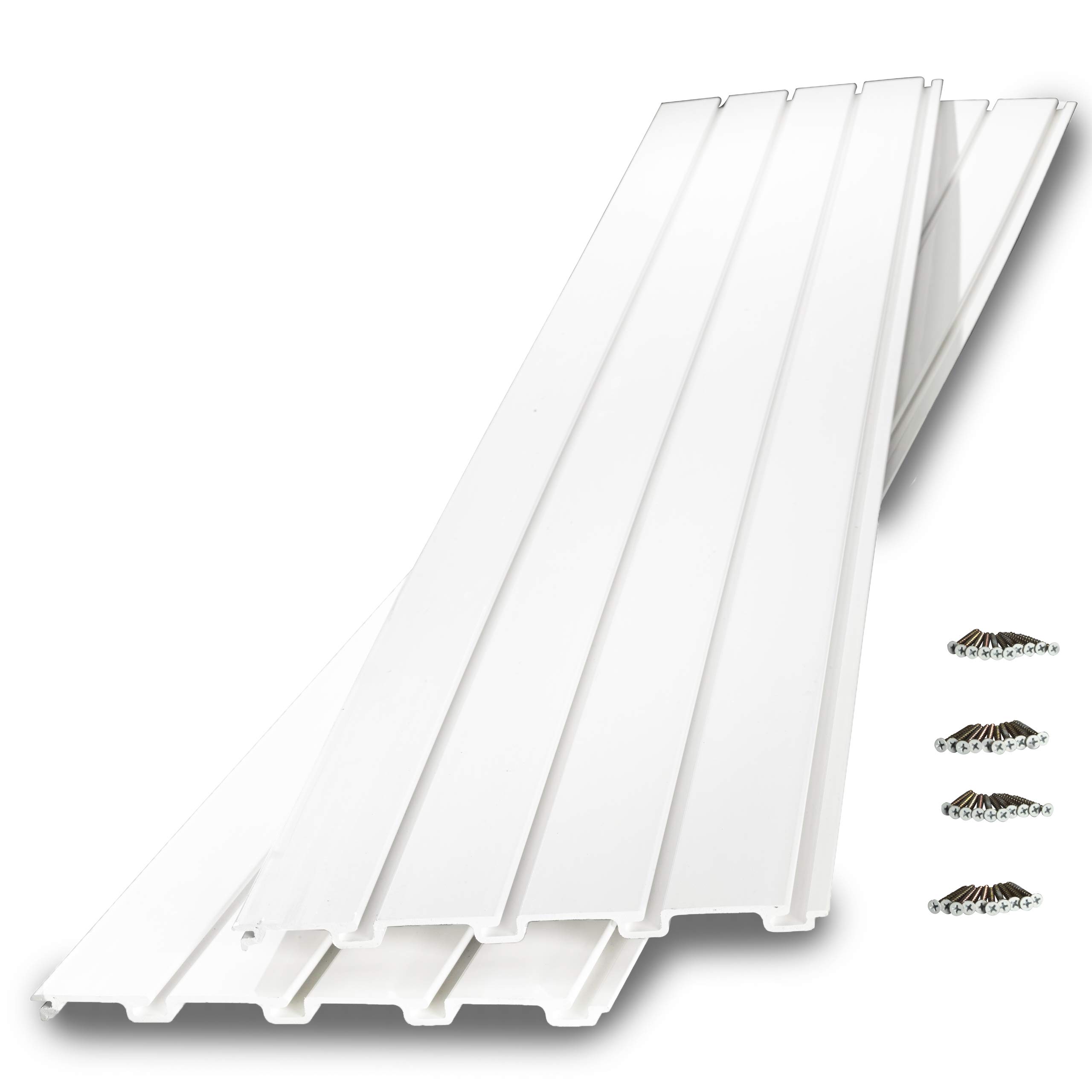 Buy GarageTek Wall Storage PVC SlatWall | 8ft x 1ft TekPanel (2-Pack ...