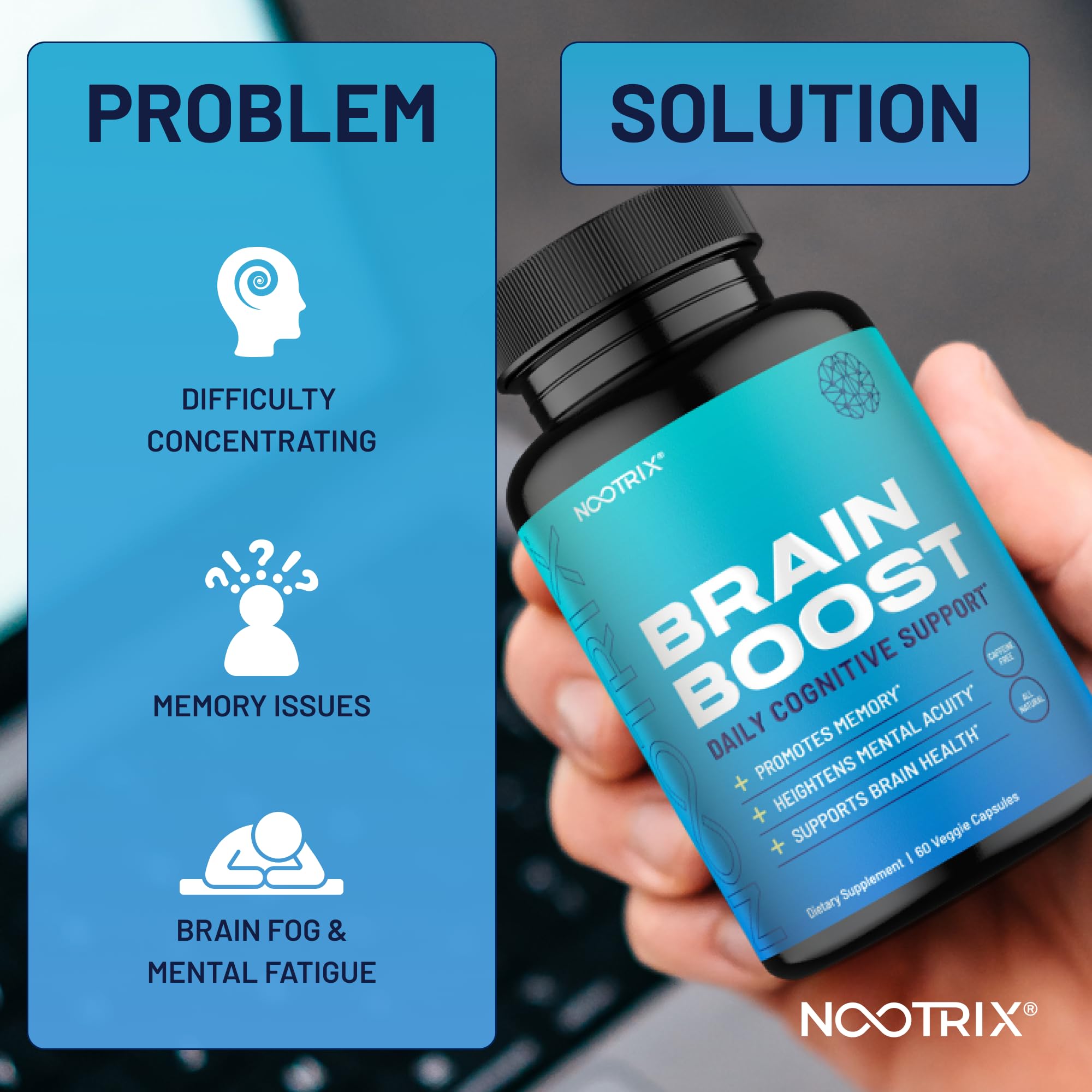 Snapklik.com : Brain Boost Nootropic Supplement Supports Memory, Mental ...