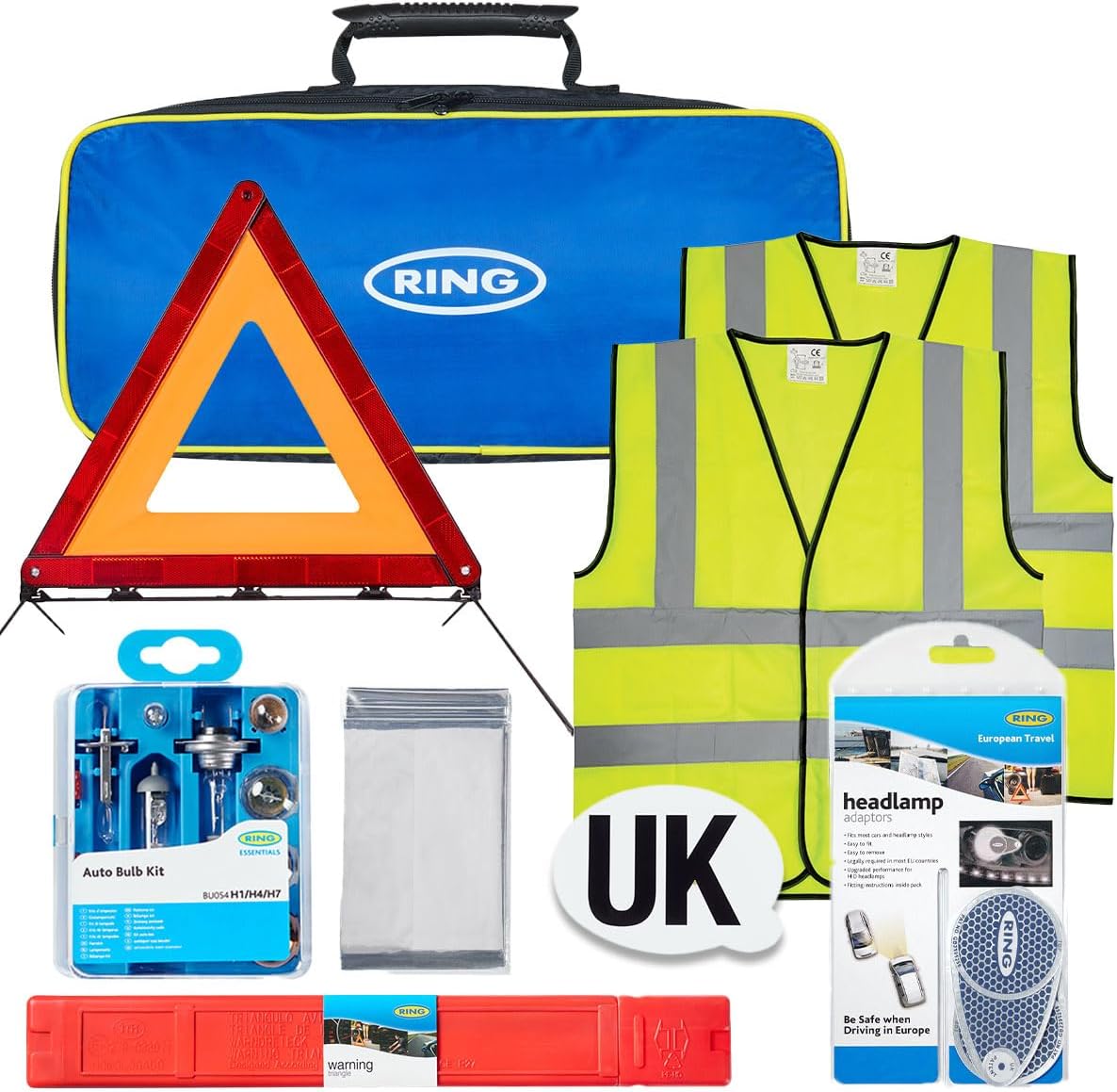 RING Essential European Travel Kit - Vital For UK Motorists Travelling ...