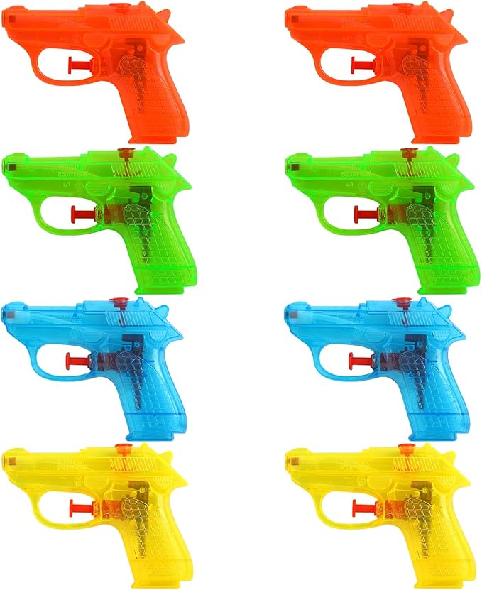 Amazon.com: SULOLI Water Guns for Kids, 8 Pack Small Squirt Water Guns ...