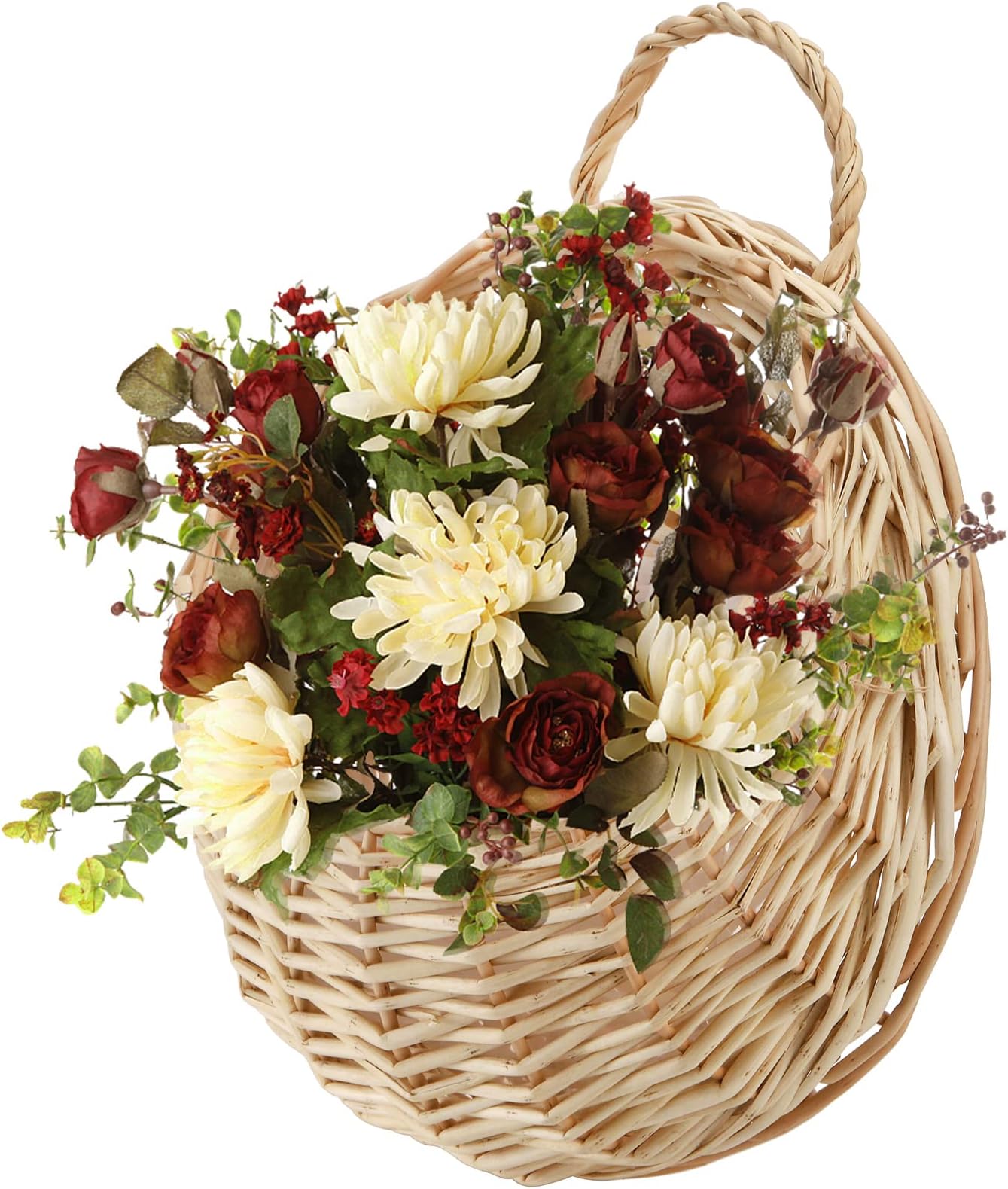 Amazon.com: Wicker Cone Hanging Basket Vintage Decor 2pcs Wall Hanging ...