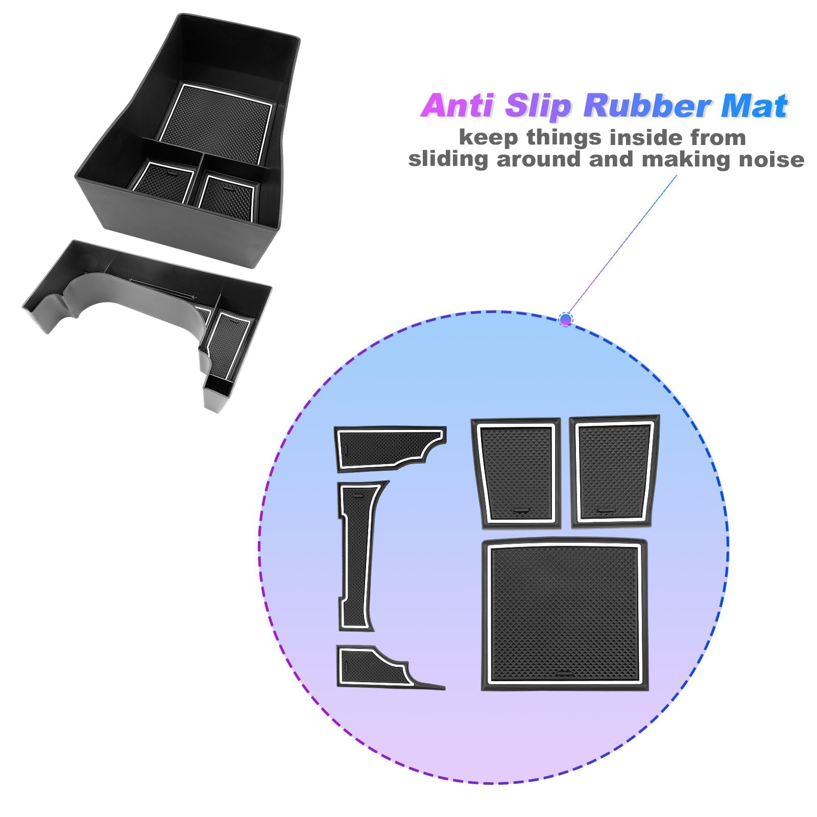 Snapklik.com : SXCY For 2024 2025 Hyundai Kona Center Console Organizer ...