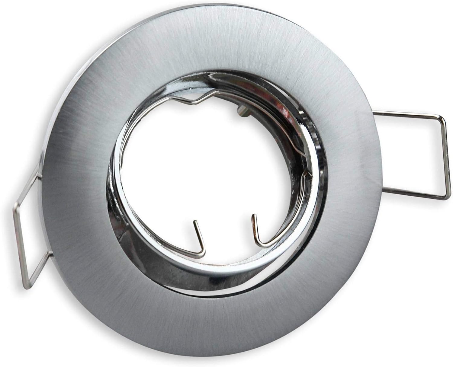 recessed Spotlight Frame Silver - Round Swivel Flat - mounting Frame ...