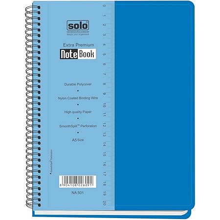 Solo NA- 501 Premium Note Book (160 Pages) A5 - Black : Amazon.in ...