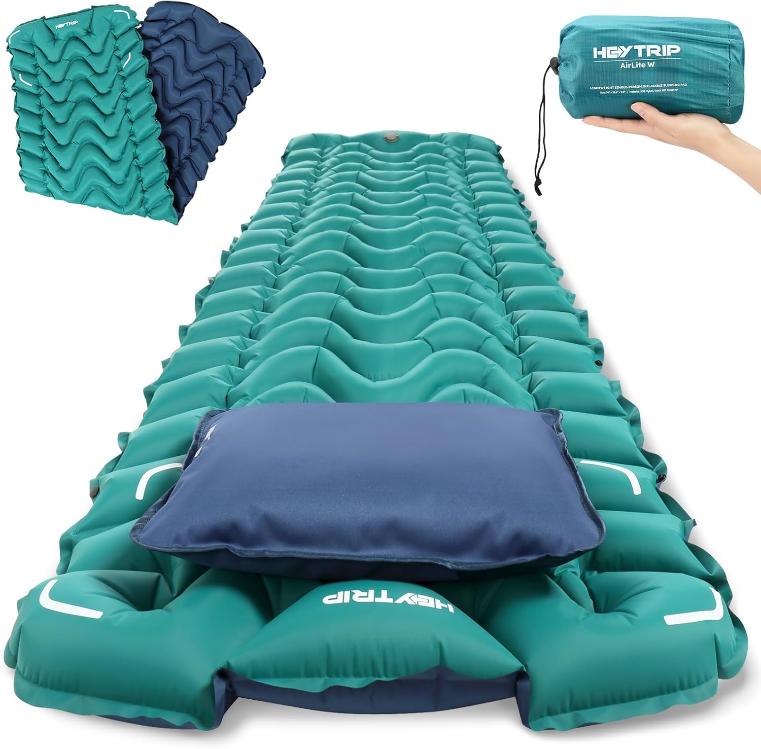 Amazon.com : HEYTRIP Ultralight Sleeping Pad for Camping, Sleeping Pad ...