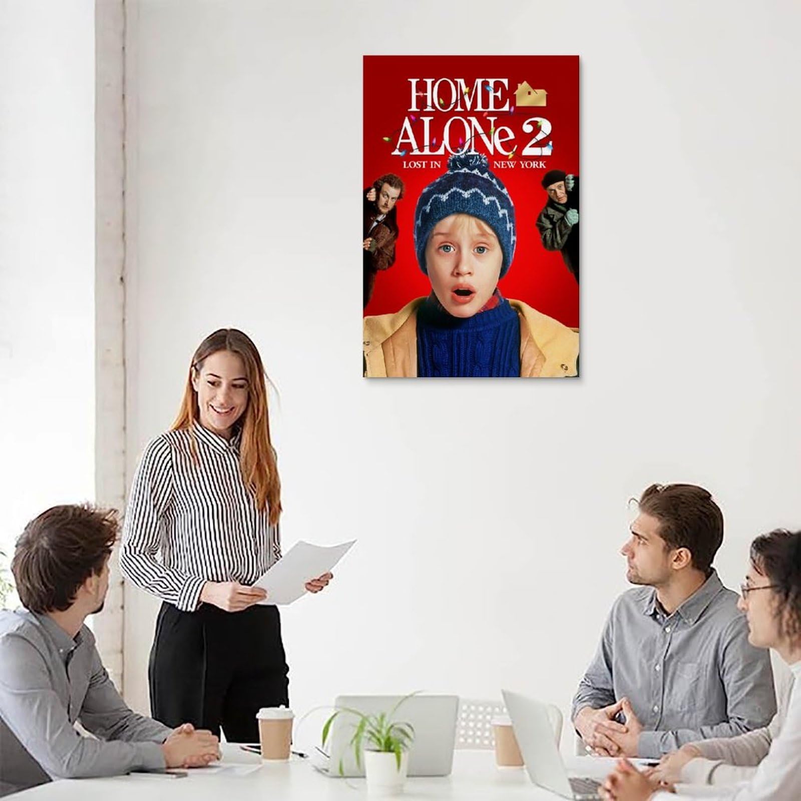 Home Alone 5 Filmposter Home Alone Movie Poster Frameless Gift 12 X 18
