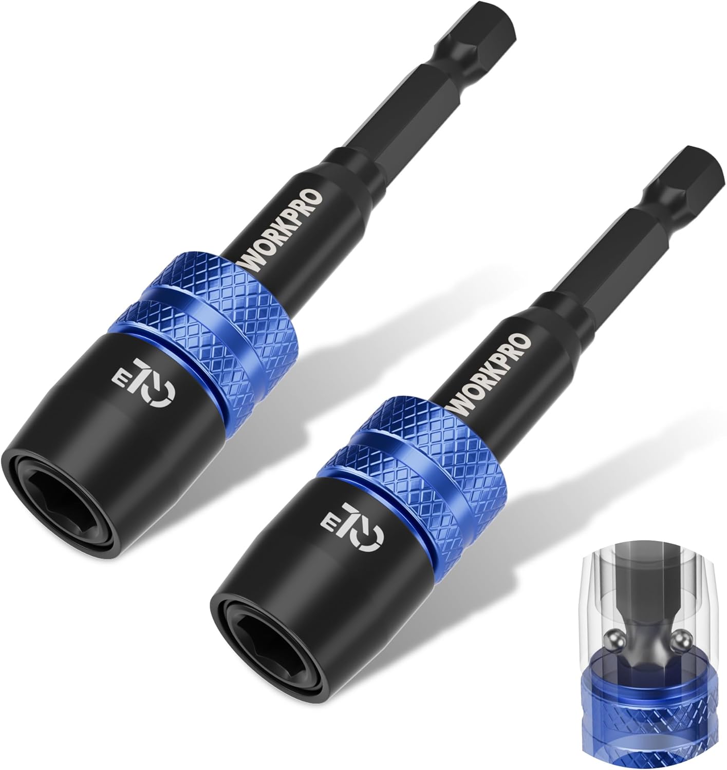 WORKPRO 2-Piece Drill Screwdriver Bit Holder for Impact Driver Bits, 3 ...