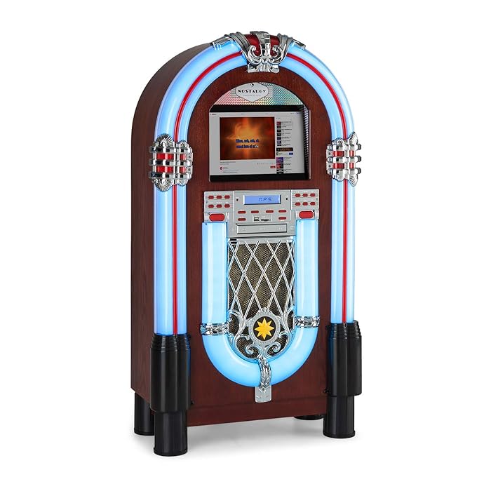 Buy auna Graceland Touch - Jukebox, BT function, CD player, 12" touch ...
