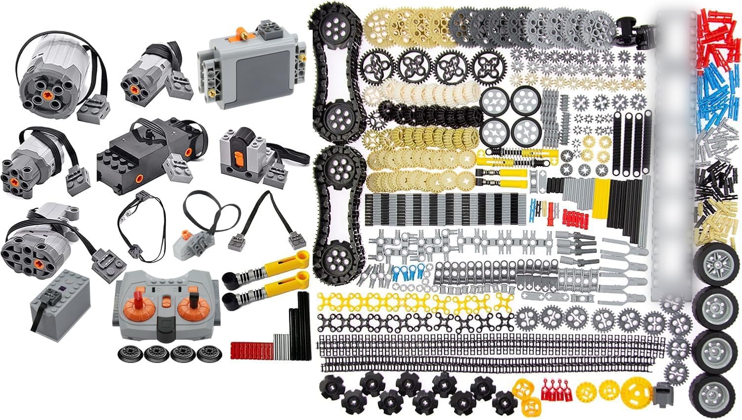 SEEMEY 32Pcs Power-Function-Kit & 844Pcs Pins-Gears-Axles Set Bundle ...