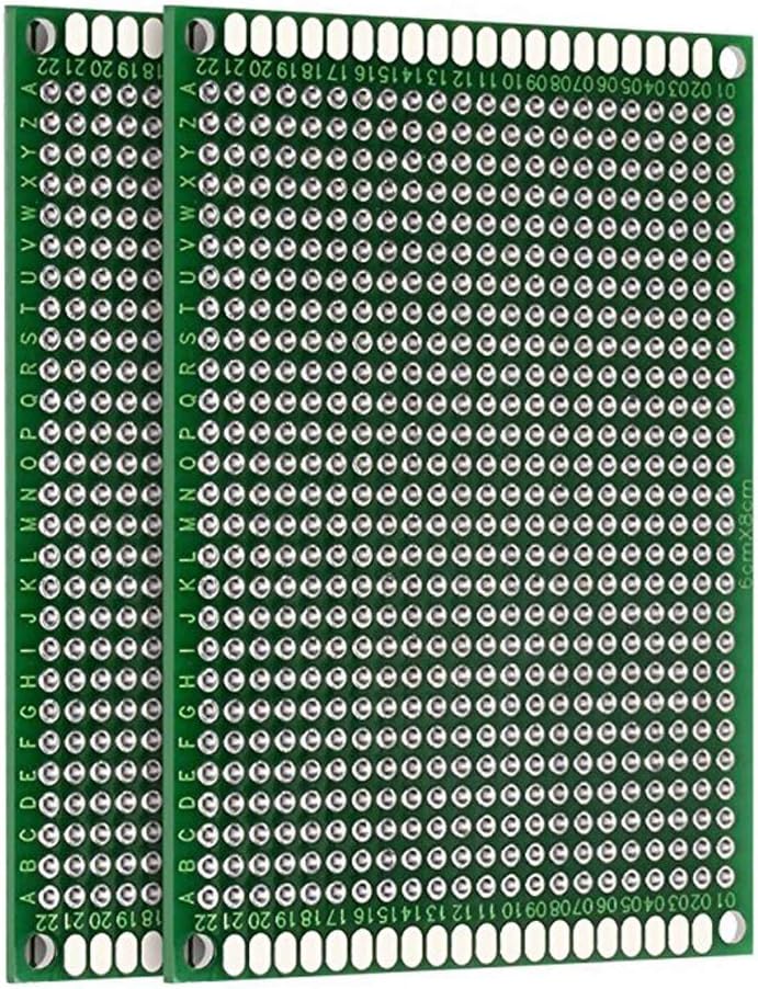 REES52® 5pcs 2 x 8 cm Double Sided PCB Board Universal Printed Circuit ...