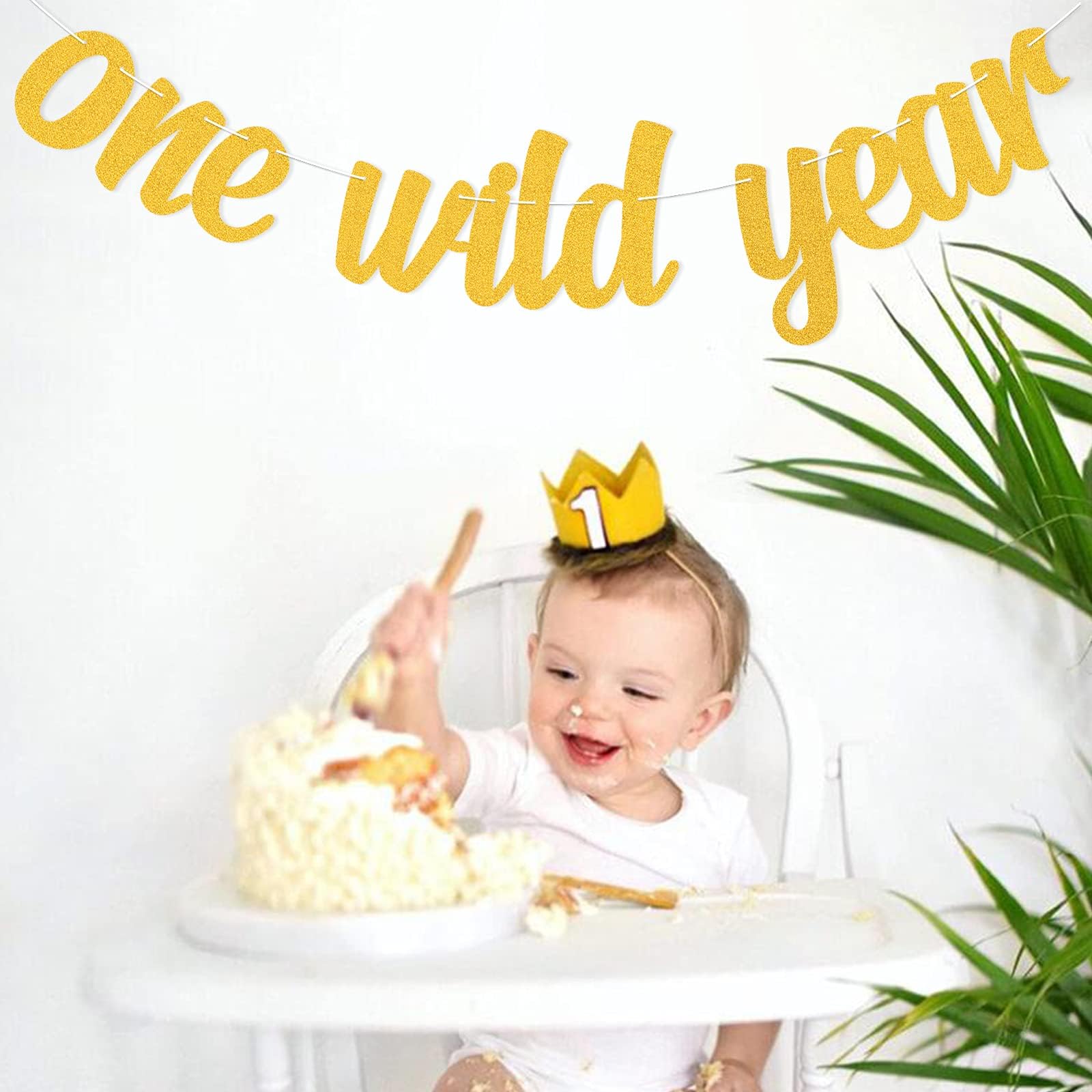 Snapklik.com : One Wild Year Banner, Baby Shower Wild One Birthday ...