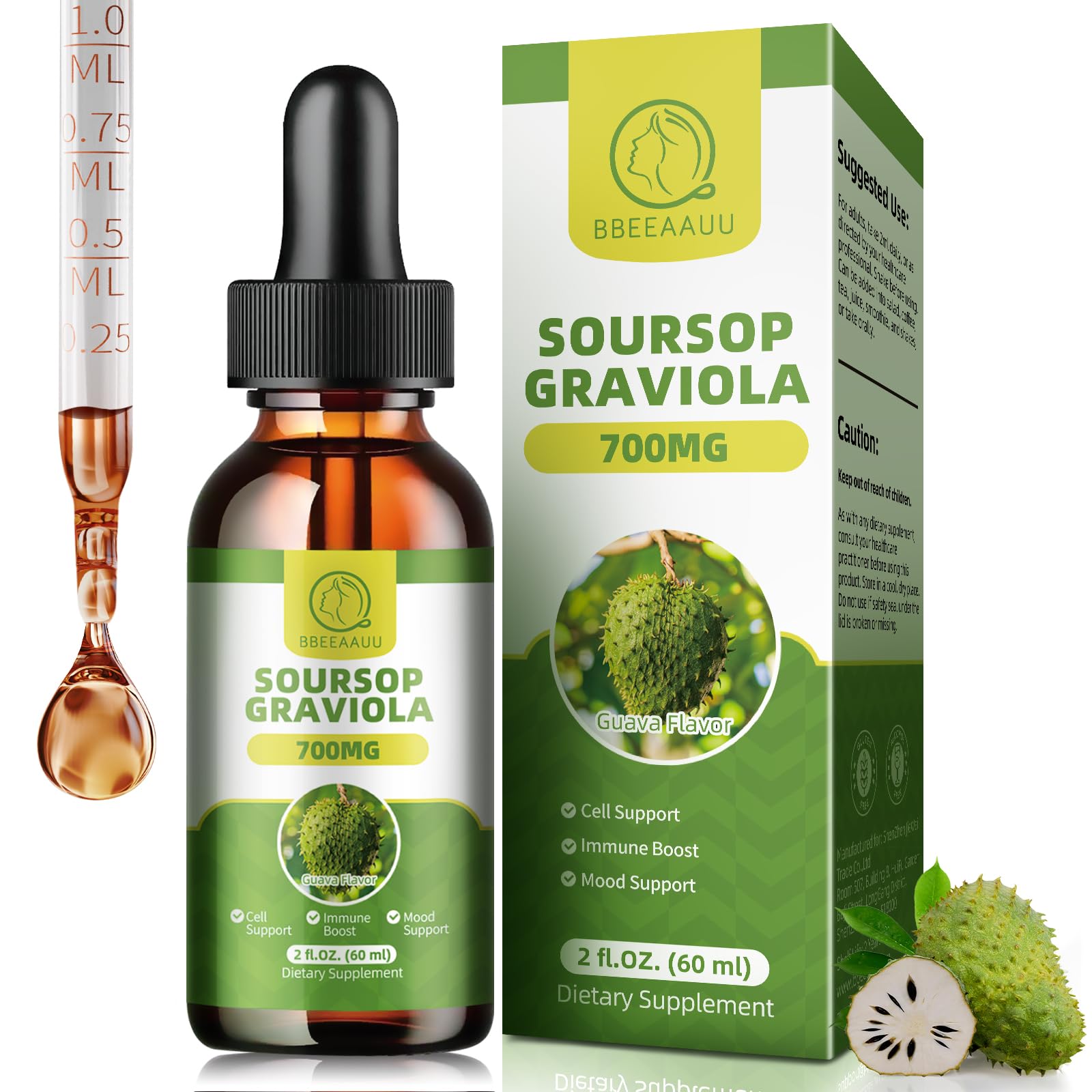 Snapklik.com : Soursop Graviola Liquid Drops, Soursop Leaves Extract ...