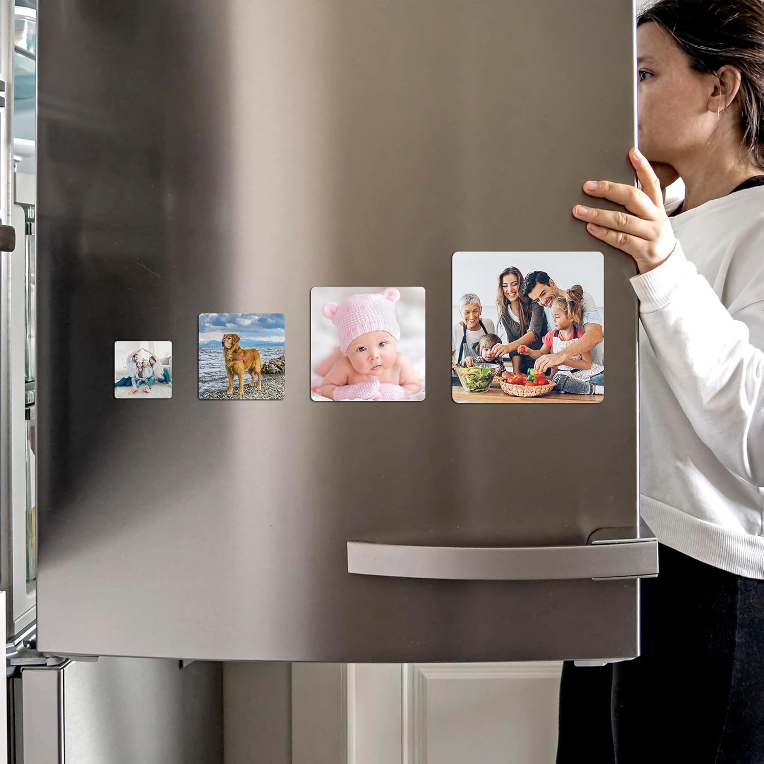 Amazon.com: LEECUM Custom Fridge Magnet Square Photo Refrigerator ...