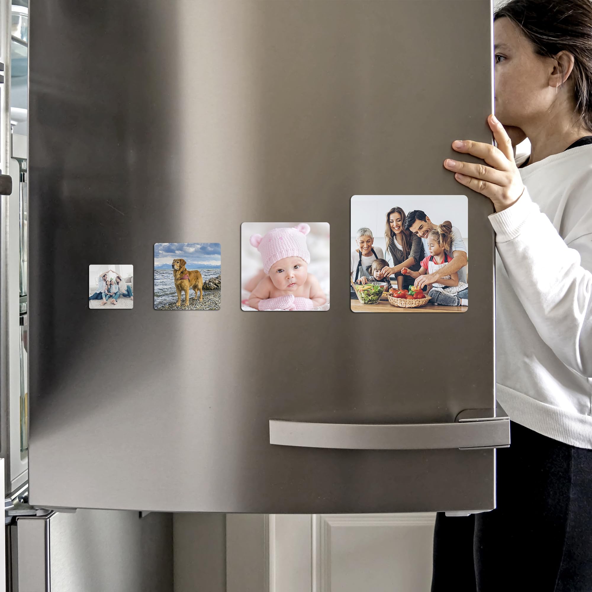 Amazon.com: LEECUM Custom Fridge Magnet Square Photo Refrigerator ...