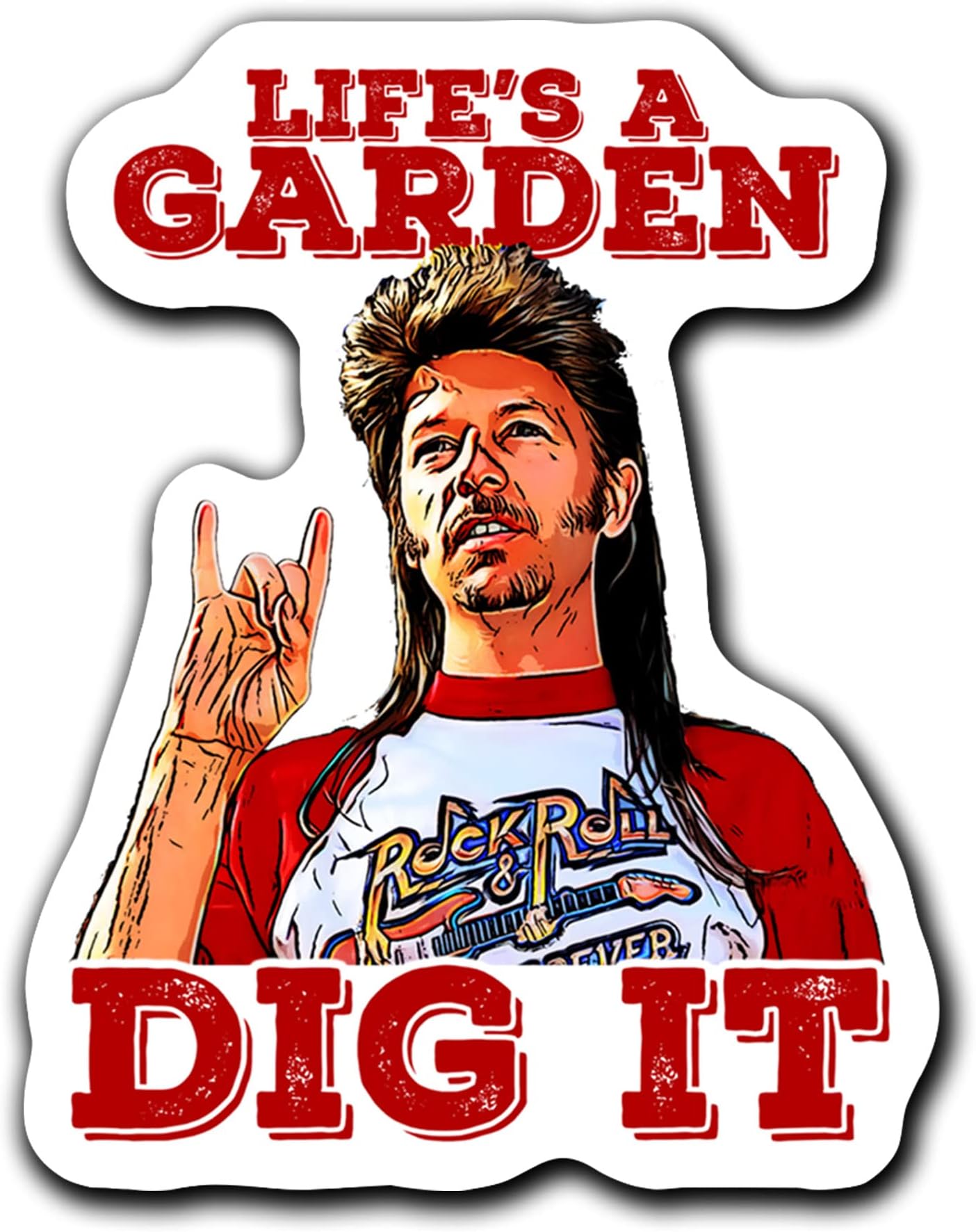 Amazon.com: Joe Dirt - Dang 90S Styled Design Gift for Fans Sticker ...