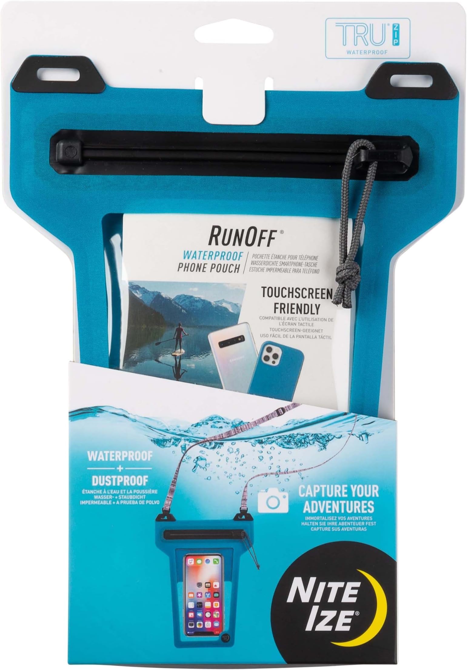 Amazon.com: Nite Ize Runoff Waterproof Phone Pouch with Lanyard and TRU ...