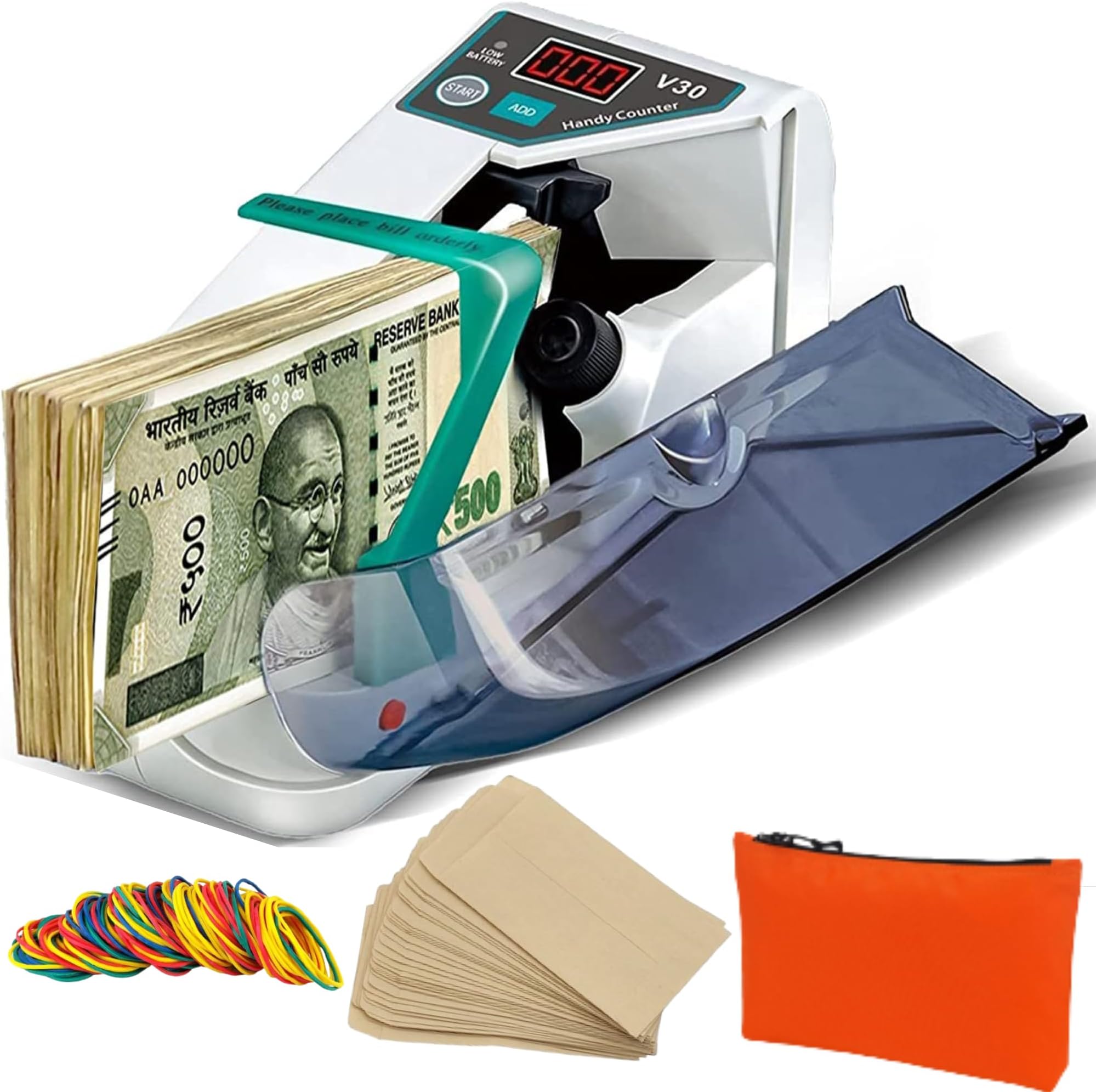 Smars® V30 LED Display Mini Portable Handy Use Battery/Plug Money ...