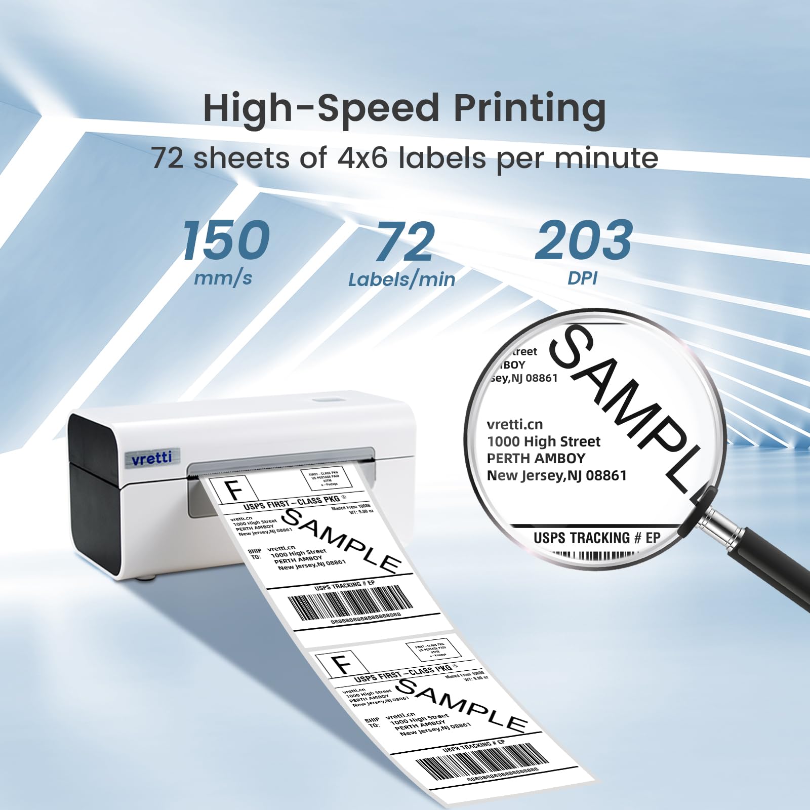 Snapklik.com : Vretti Thermal Shipping Label Printer, 4x6 USB Shipping ...