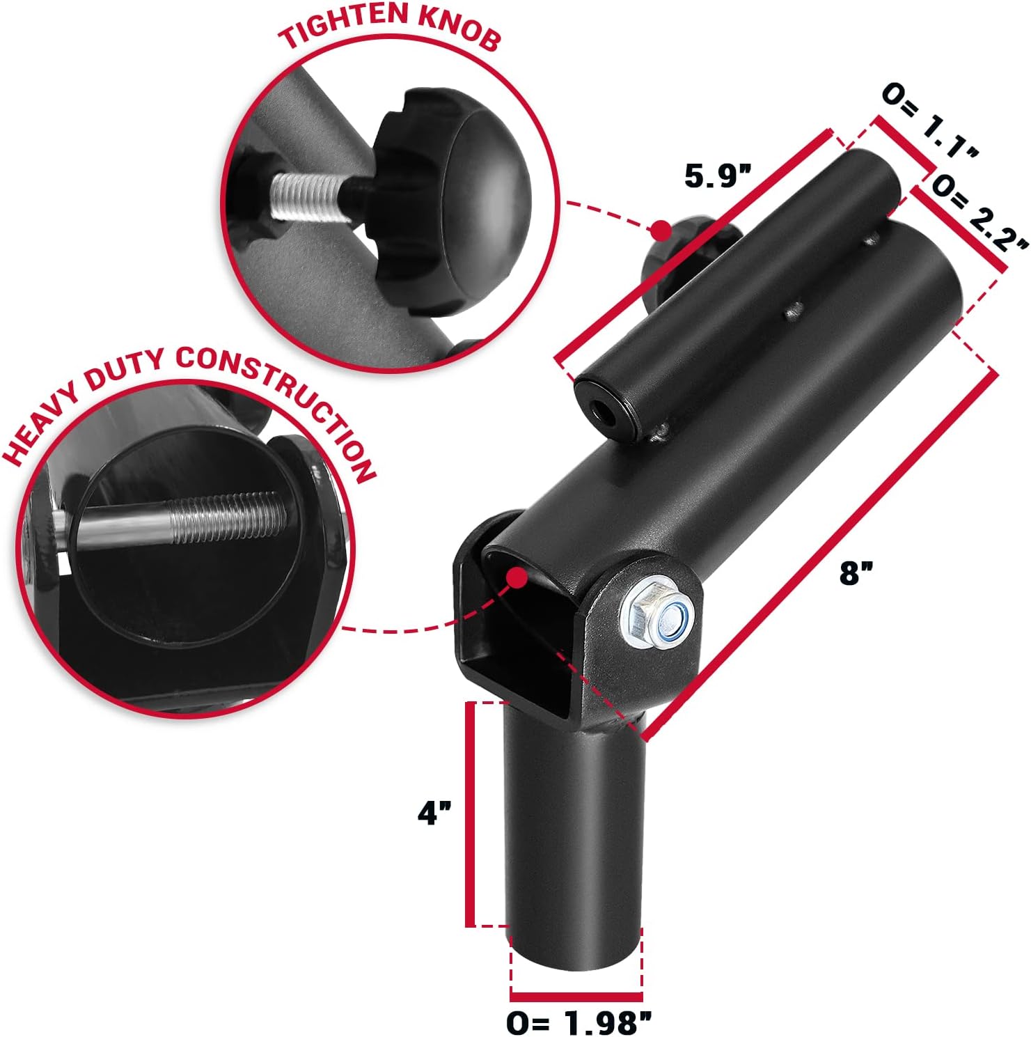 A2ZCARE T-Bar Row Plate Post Insert Landmine – Full 360° Swivel & Easy ...