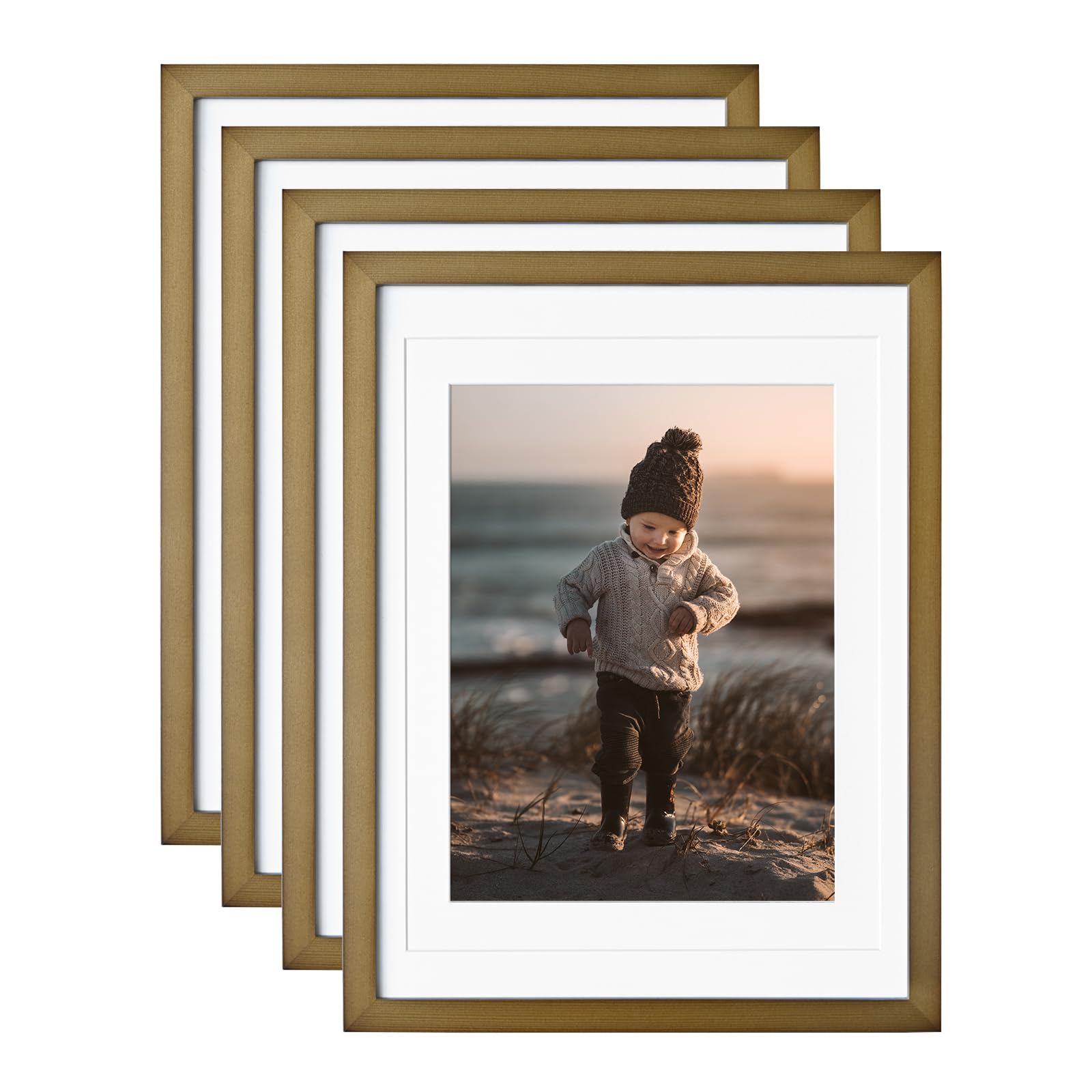 Snapklik.com : KINLINK 12x16 Picture Frames Brown - Wood Frames