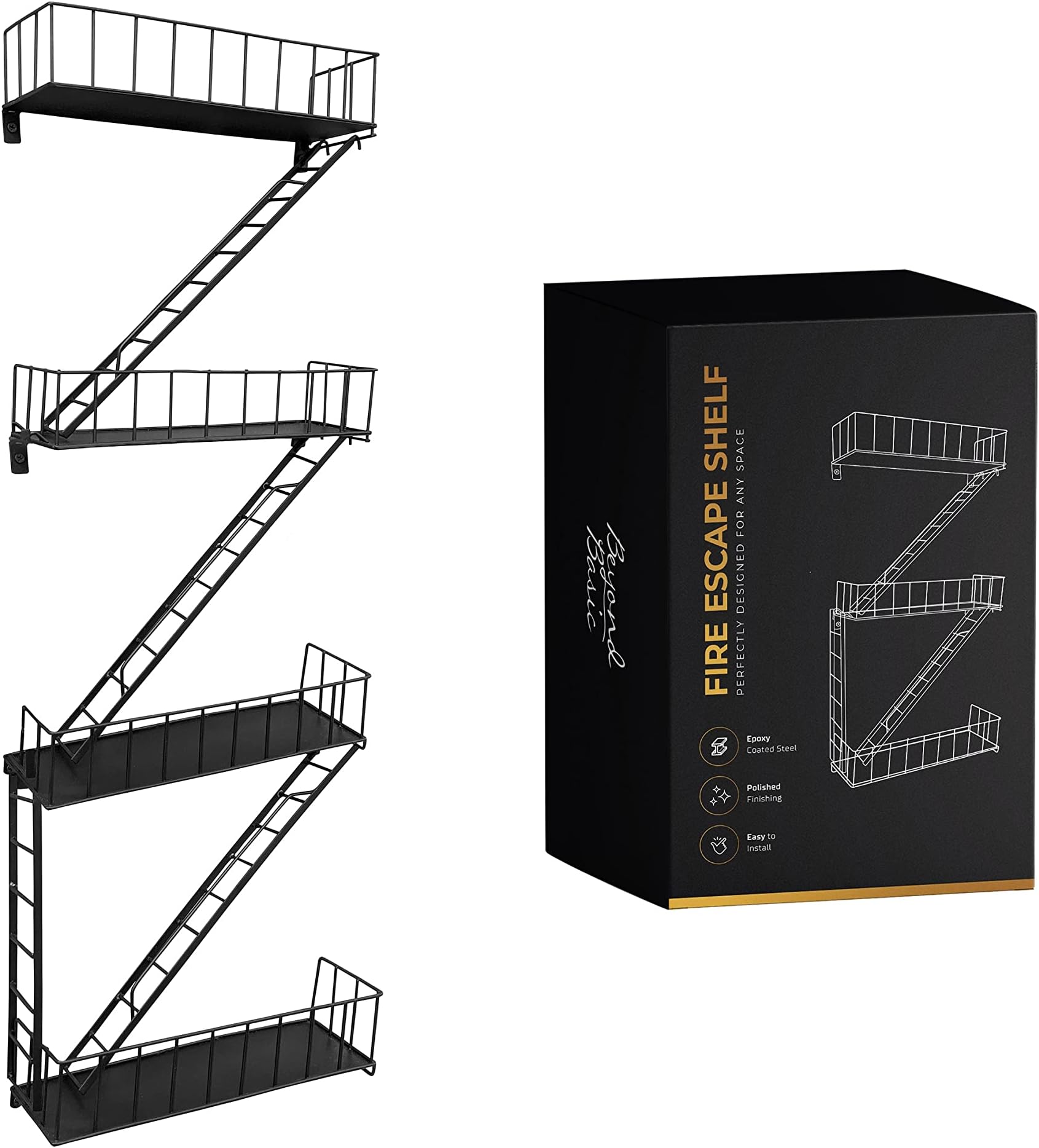 Amazon.com: Beyond Basic Fire Escape Shelf - Unique New York Inspired ...