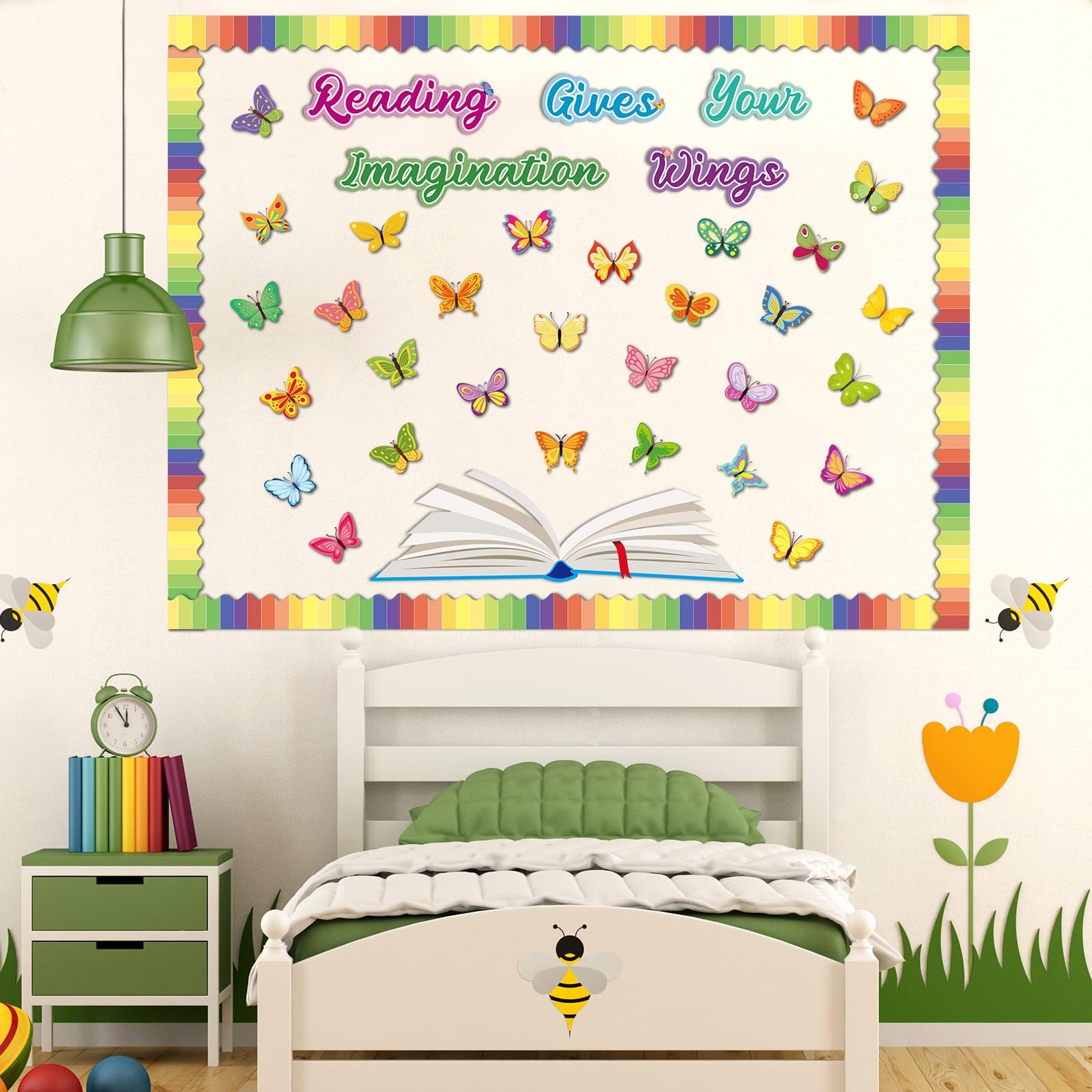 Snapklik.com : Reading Bulletin Board Decorations Set Classroom Spring ...