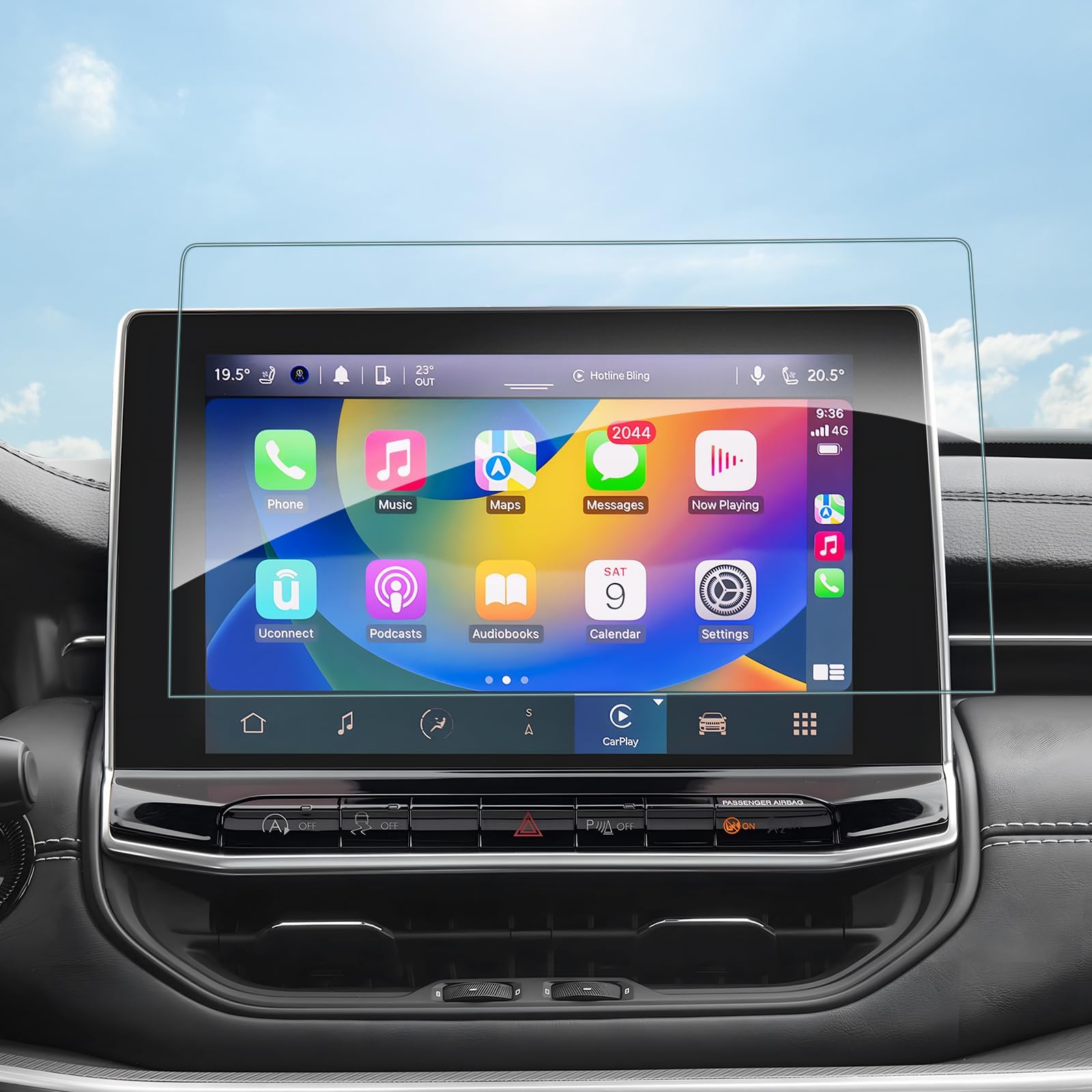 Amazon.com: SHAOHAO for 2024 2025 Jeep Compass Screen Protector Fit for ...