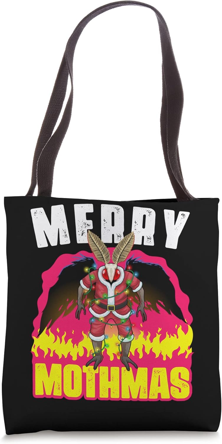 Amazon.com: Merry Mothmas Christmas Mothman Folklore Creepy Cryptid ...