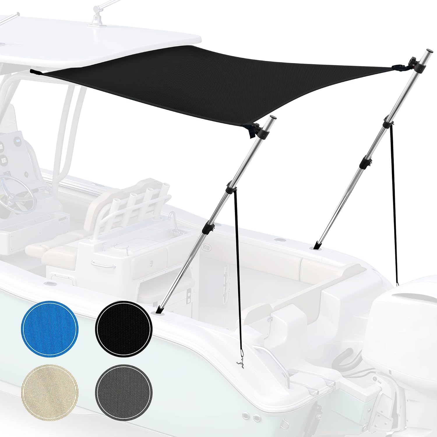 Amazon.com : Universal T-Top Shade Extension for Bimini Tops for Boats ...