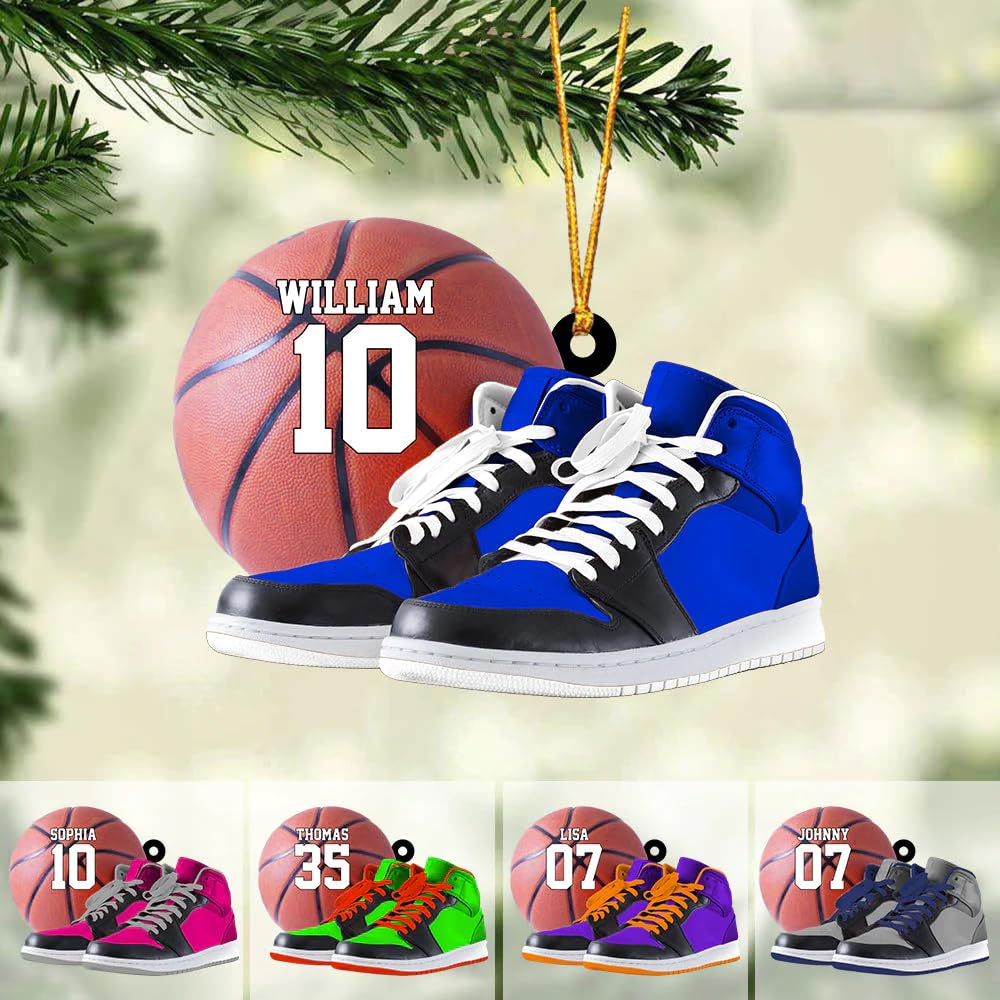 Amazon.com: Custom Personalized Basketball Player Christmas Ornament ...