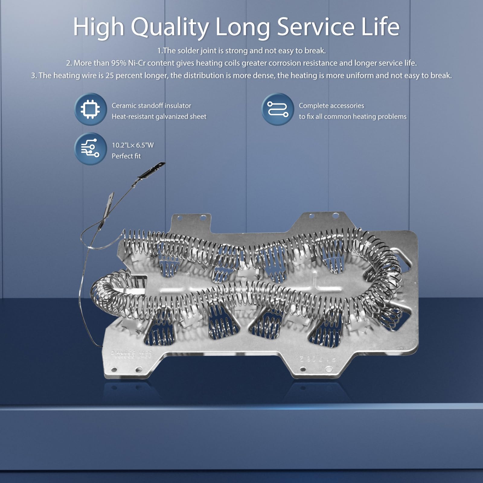 JNDO Dryer Heating Element Kit DC47-00019A Compatible with Samsung DC32 ...