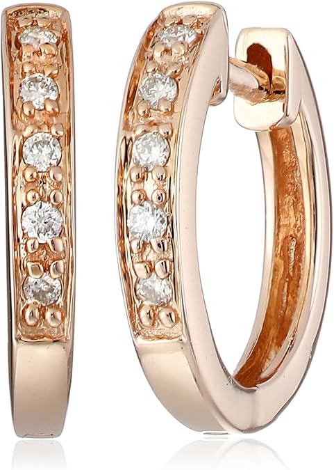 Amazon.com: KC Designs "Charmed Life" 14k Rose Gold and Diamond Mini ...