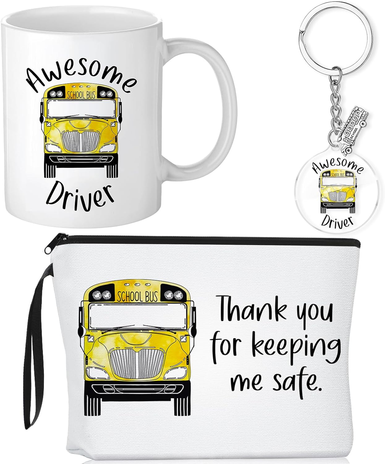 Amazon.com: Yungyan 3 Pcs School Bus Driver Appreciation Gifts for Men ...
